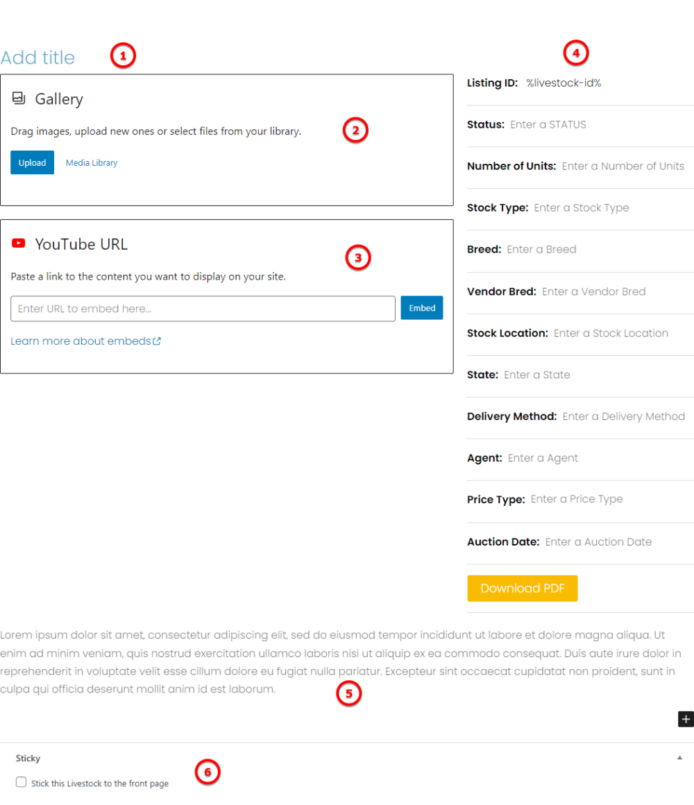 Livestock Listings - a3rev Docs