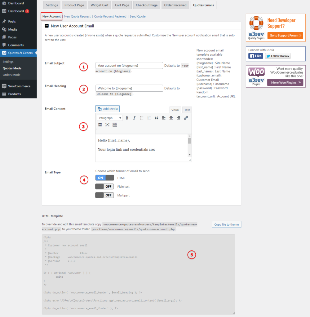 WooCommerce Quotes and Orders - a3rev Docs