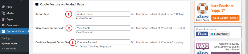 WooCommerce Quotes and Orders - a3rev Docs